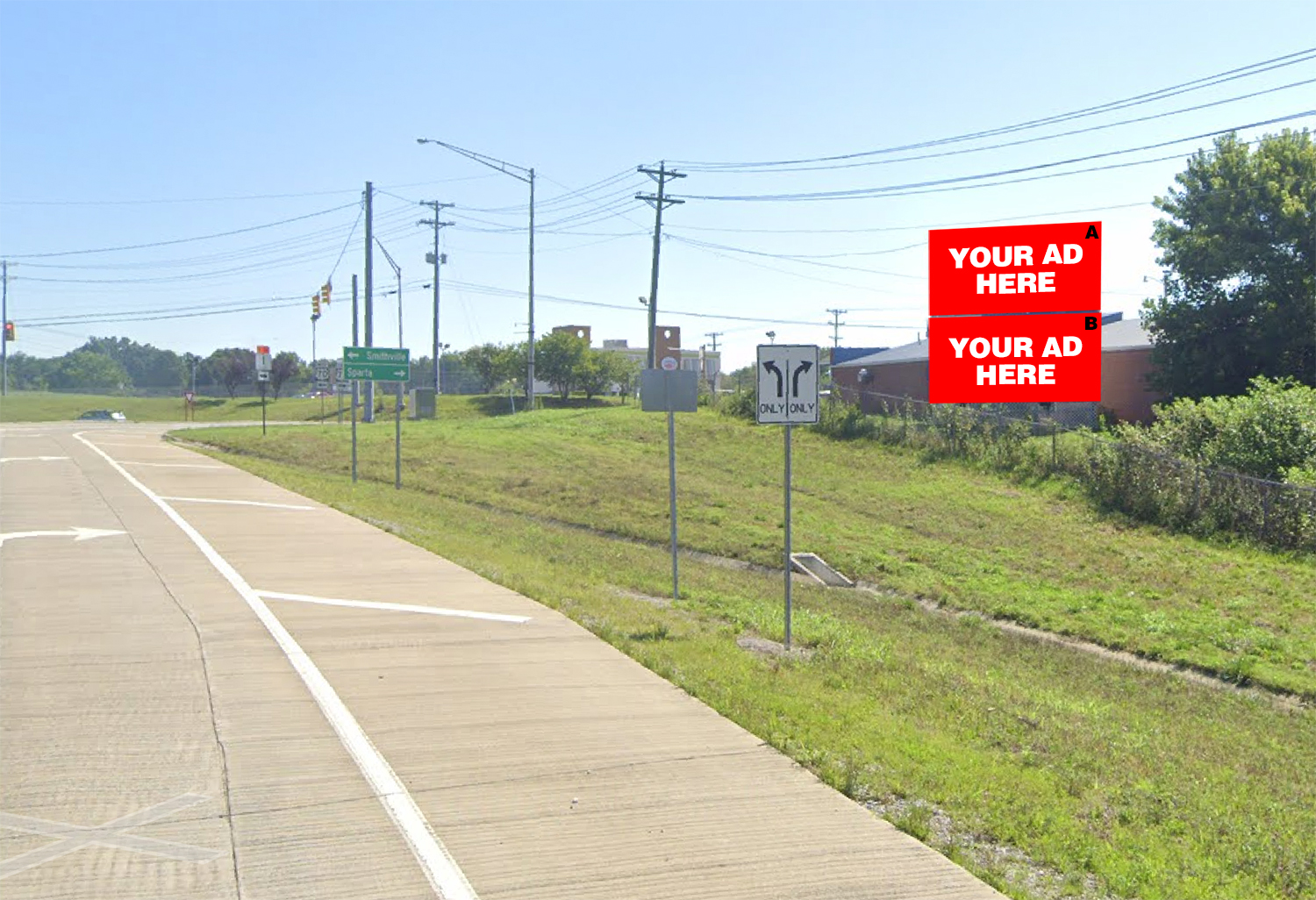 Sparta 111 Exit Ramp Bockman Way – Standard Billboard Wrap – Roland ...